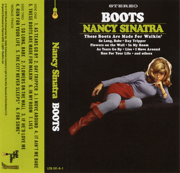 Компакт-диск NANCY SINATRA - BOOTS(1966, CASSETTE, LTD) (0 MC) — фото 1