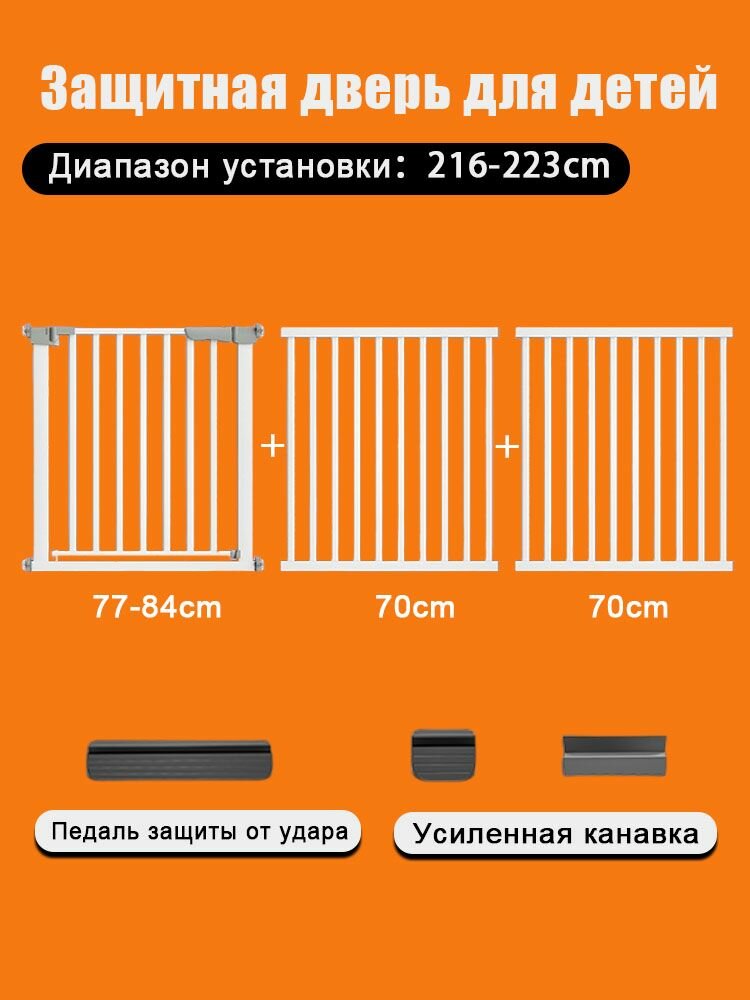 Защитные ворота для детей и младенцев, подходящие для дверных проемов и лестниц, белые защитные ворота Cnn