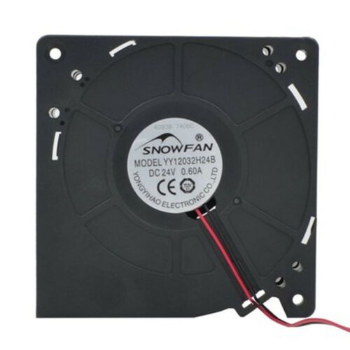 YY12032H24B 24V 0.60A Двойной шарикоподшипник воздуходувка 12032 Turbo вентиляторы 12см -