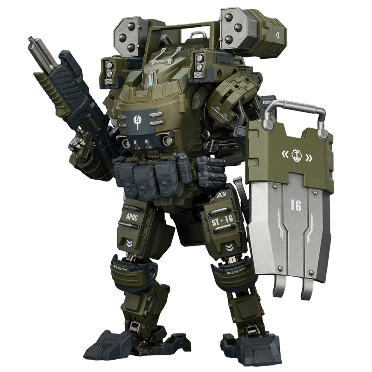 HIPLAY JOYTOY Серия APOC: Огневой ударный мех Bedrock Fury ST-8618 JT03448, фигурка в масштабе 1/25