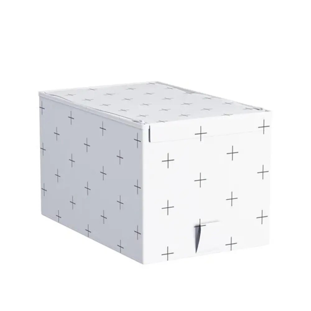 Короб для хранения Spaceo 16.5x18x28 см полиэстер цвет белый