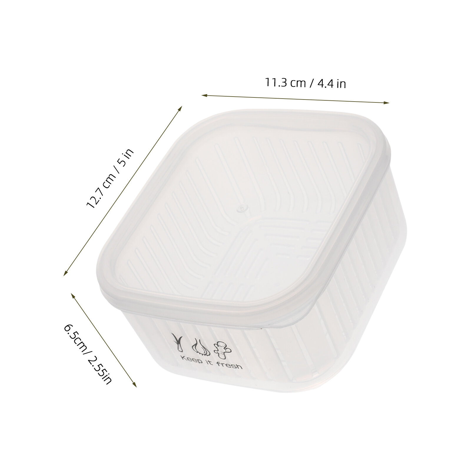 Контейнеры Для Хранения Продуктов В Холодильнике 3 Штуки Белый 12 7X11 5X6 5Cm