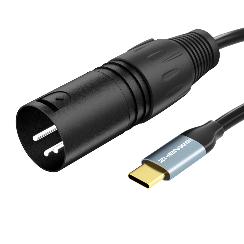 Кабель аудио Type-C к мужскому XLR 8м для телефонов планшетов колонок усилителей микшеров Версия：8 метровМодель：Кабель