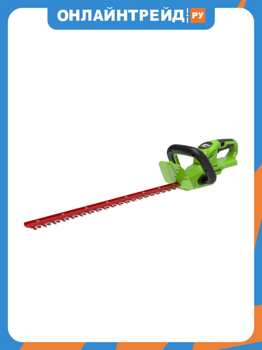 Кусторез аккумуляторный Greenworks G24HT56, 24V, 56см, без АКБ и ЗУ