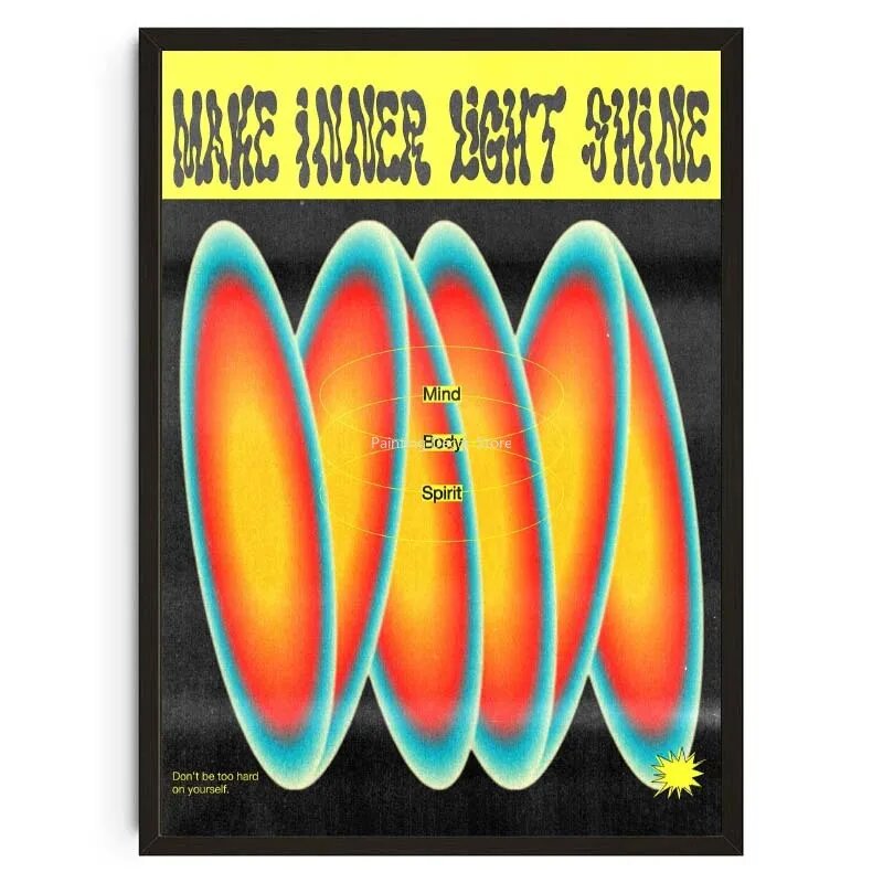 Постер "Make Inner Light Shine" 50x70см, цвет 21