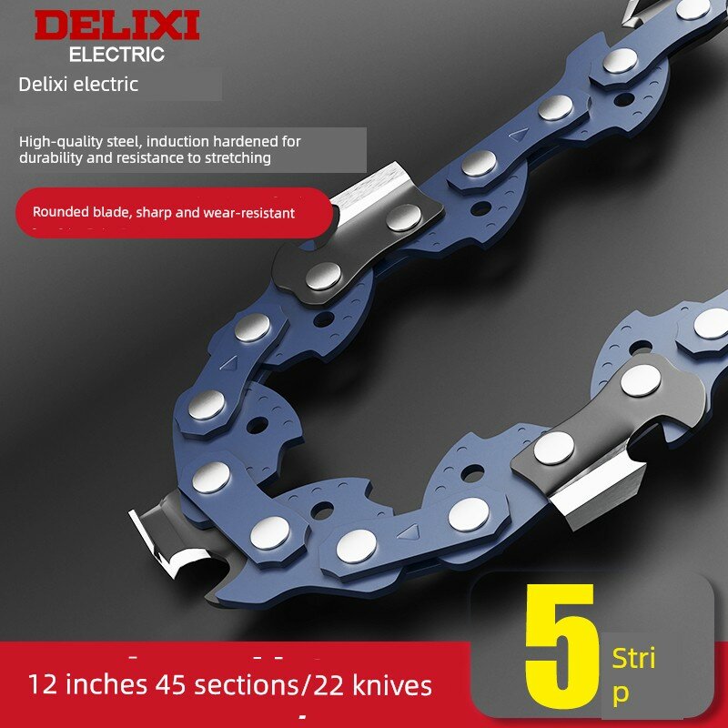 Цепь для электрической цепной пилы Delixi, 6-дюймовая, 8-дюймовая, 10-дюймовая, универсальная цепная пила 12inch 16inch