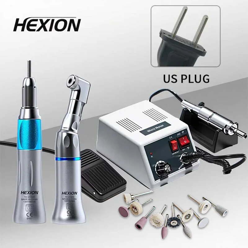 HEXION E-TYPE Микромоторный набор для стоматологии US Plug Set