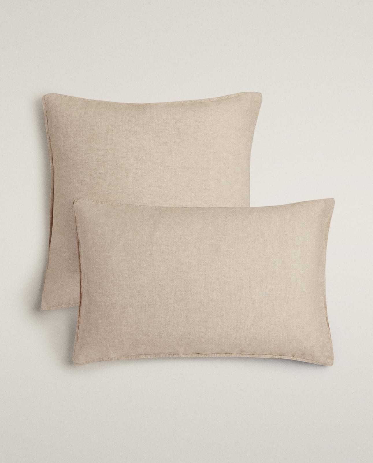Наволочка ZARA HOME наволочка на подушку из стиранного льна, светло-бежевый, размер 50 x 75 см 6150/091/052-28