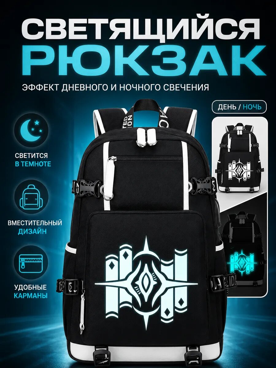 Школьный рюкзак Honkai Star Rail с подсветкой большой