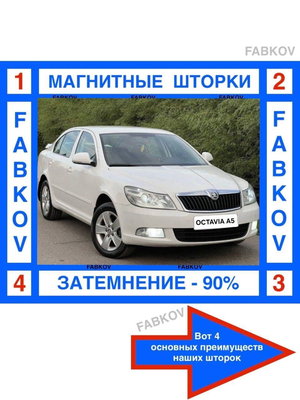 Каркасные авто шторки/сетки на передние двери, на магнитах для Skoda Octavia A5 (1Z) Шкода Октавия Актавия Октавиа A5 1Зет, 2 поколение, рест, лифтбэк, лифбэк, года выпуска 2008-2013