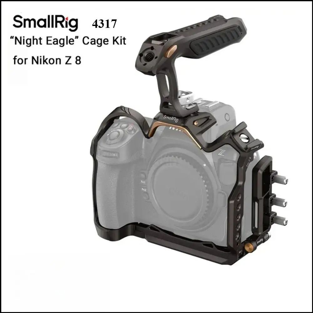 SmallRig Комплект кейджа "Night Eagle" для Nikon Z 8 с верхней ручкой и зажимом для кабеля USB-C 4317