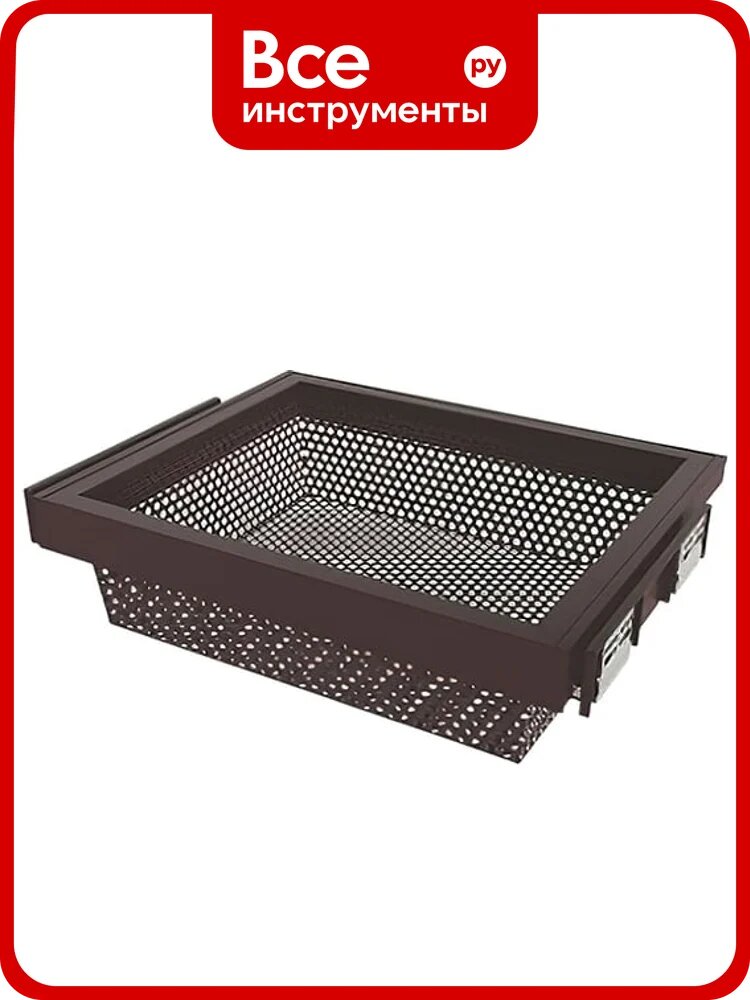 Выдвижная корзина Mebax металлическая сетка 600-420 564х420х140, коричневый 00-00001103