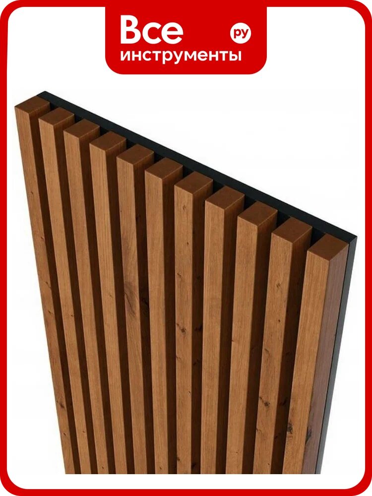 Панель декоративная акустическая Sebmet 1200x600x21 Дуб Чарльстон 1 шт TD116312060