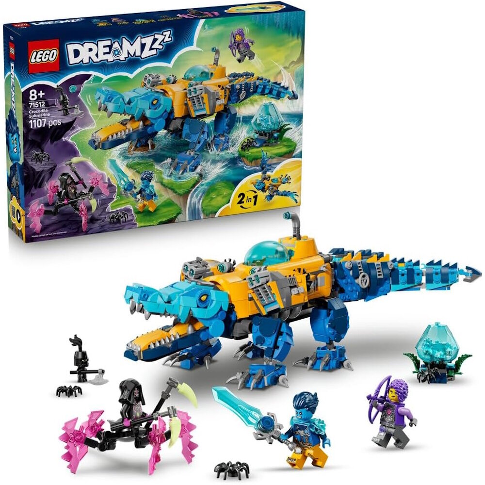 Конструктор DREAMZzz Подводная лодка Крокодил 1107 дет.