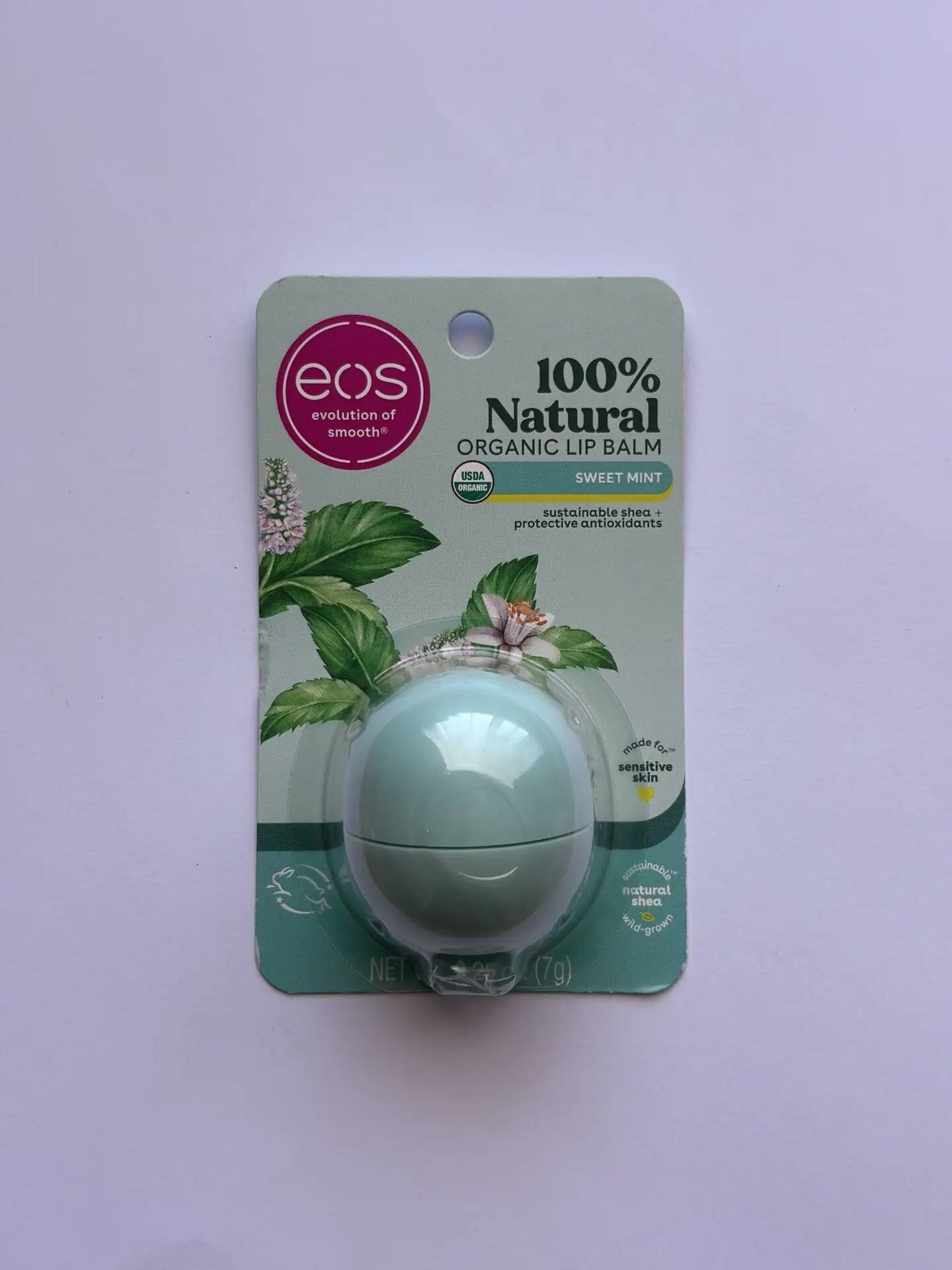 Бальзам для губ Eos Sweet Mint Сладкая мята (7 g) 100% natural