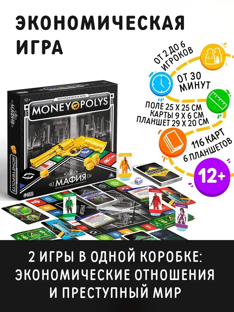 Настольная экономическая игра монополия "MONEY POLYS"