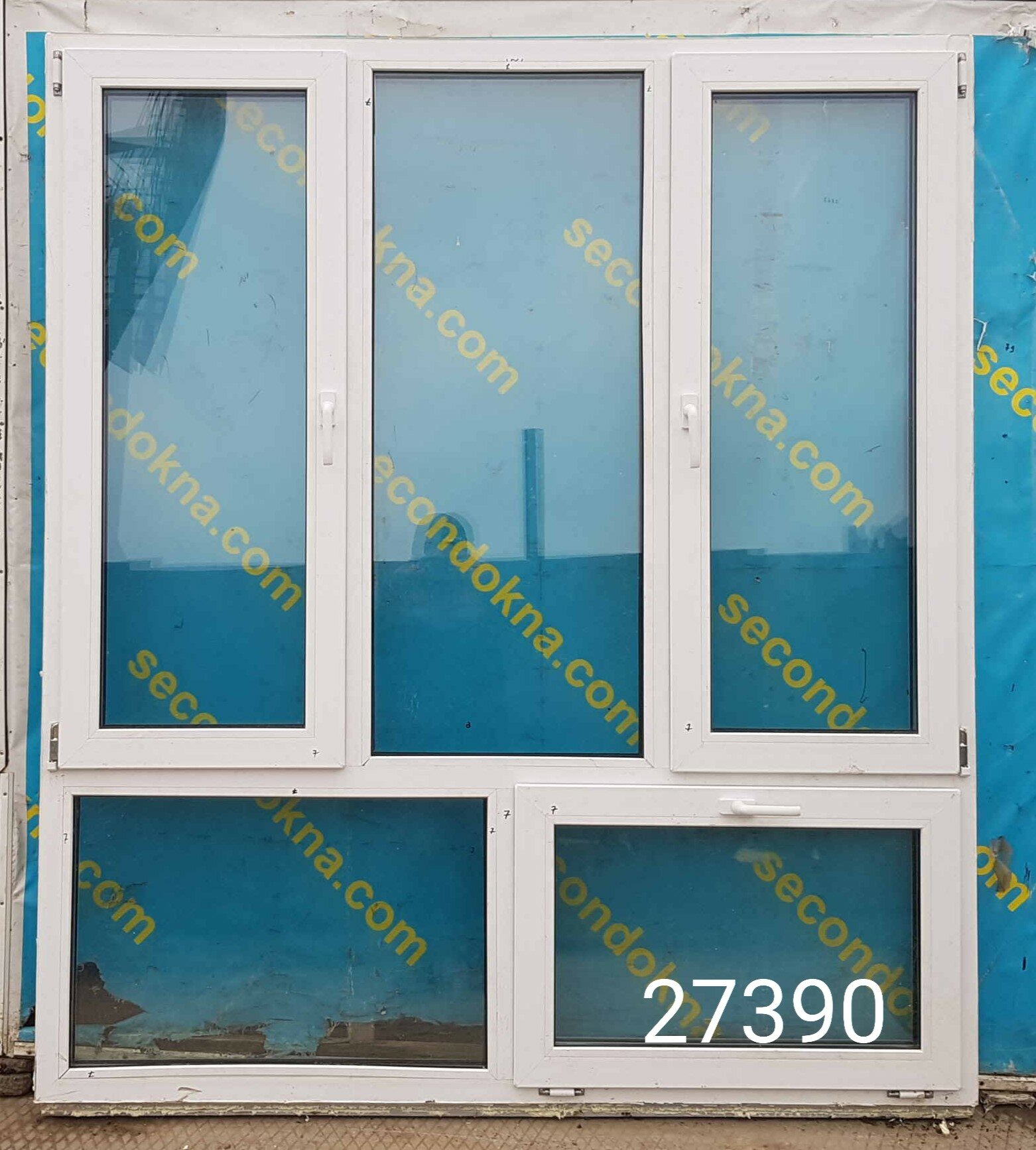 Пластиковое окно Б/У 1970(в) 1460 об х 1730(ш)