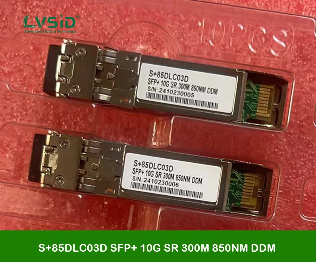 S+85DLC03D Совместимый оптический трансивер MikroTik SFP+ 10G SR 300M 850NM DDM