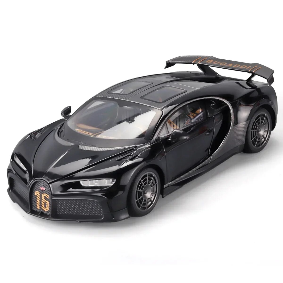 1:18 BUGATTI Camron, модель спортивного автомобиля, игрушка из сплава, литые под давлением игрушки, транспортные средства, звуковой свет, переднее колесо, рулевое управление, коллекция игрушек, подарки для мальчиков