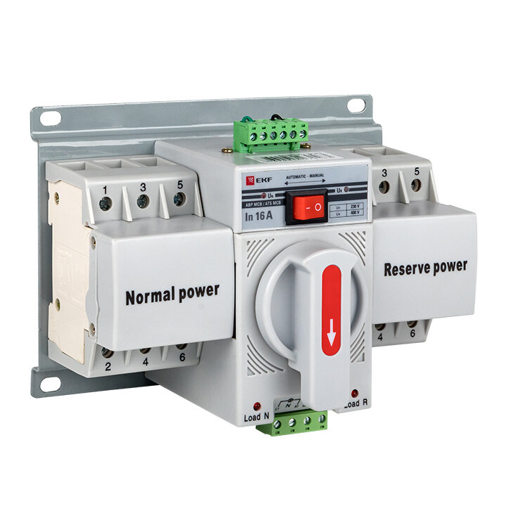 Устройство автоматический ввод резерва EKF МCB 16А C 3Р 400 В, PROxima, 3 полюса
