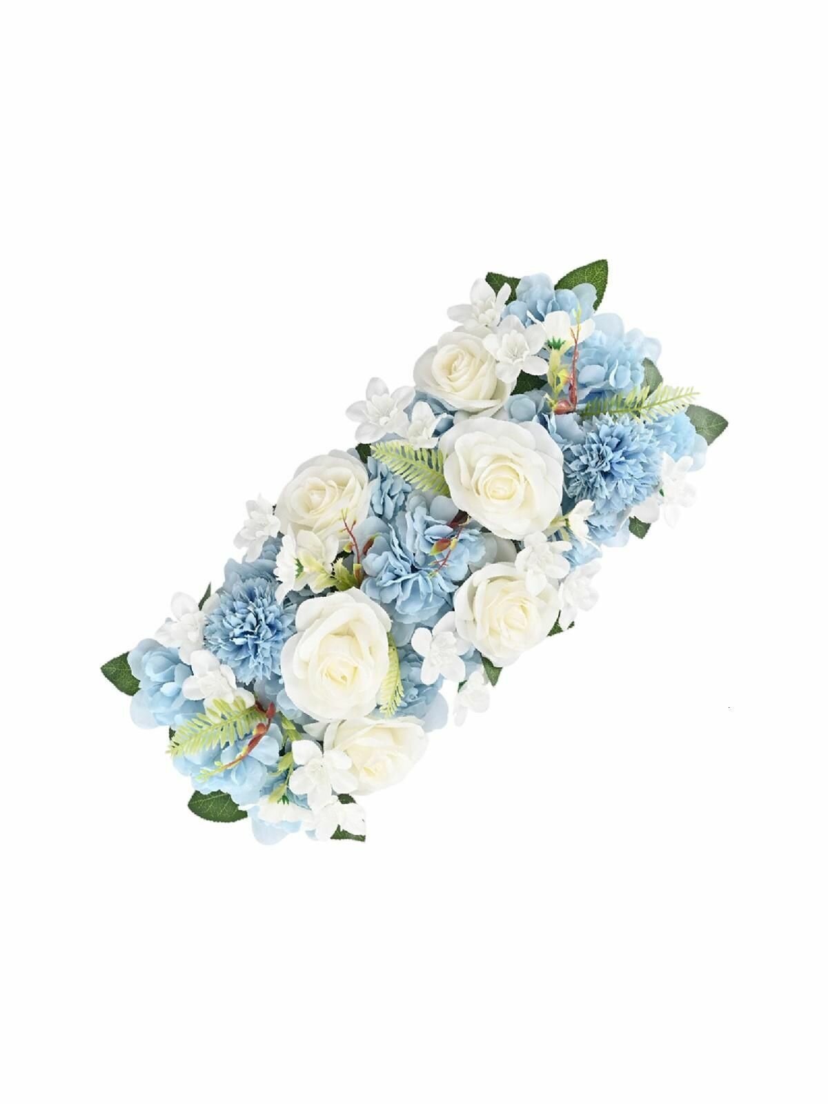 Стабилизированныецветы, Имитация шелкового цветка в виде арки для свадебного фестиваля- синий