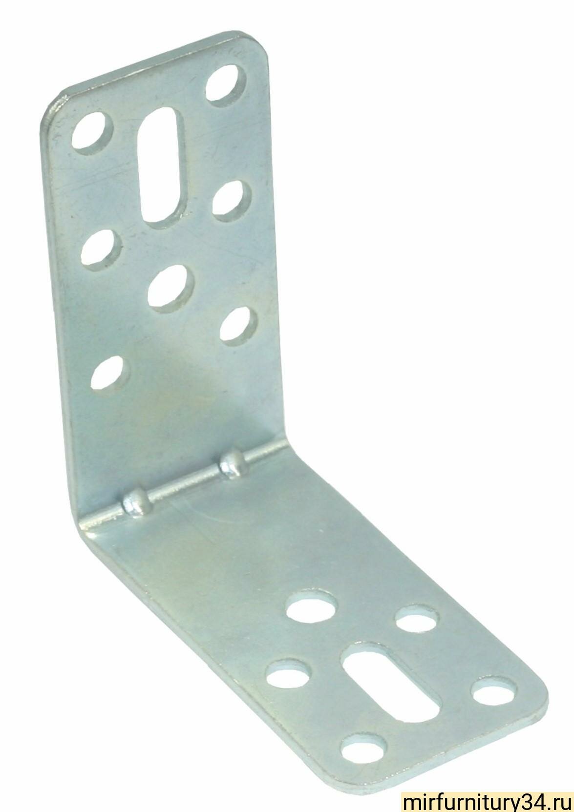 Уголок крепёжный 92х92х40х2.0 усиленный , стальной, оцинкованный "МастерБолтиков" (2 шт)