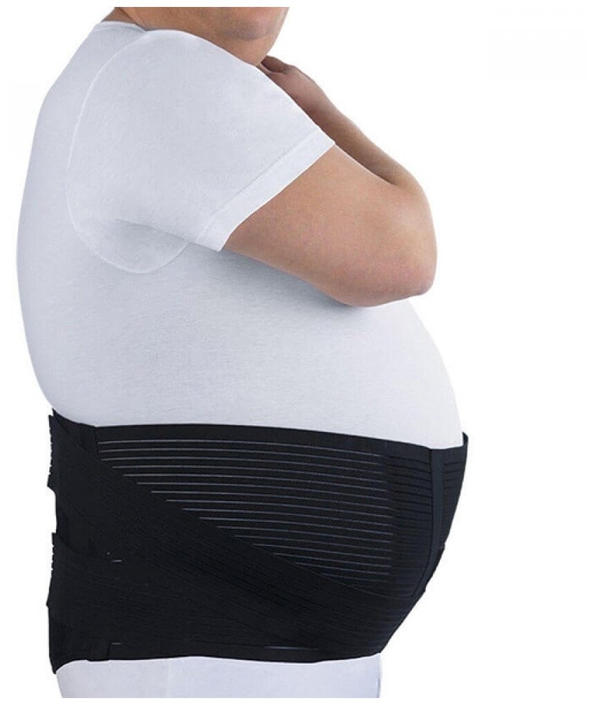 Бандаж послеоперационный ORTO БПА-140, 4XL, черный, латекс, текстиль, полипропилен, металл