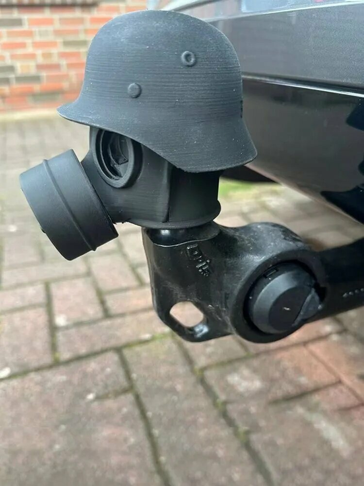 Колпачок на фаркоп/колпак на фаркоп, Это удлиненный нос с ромбовидной текстурой, фиолетовый