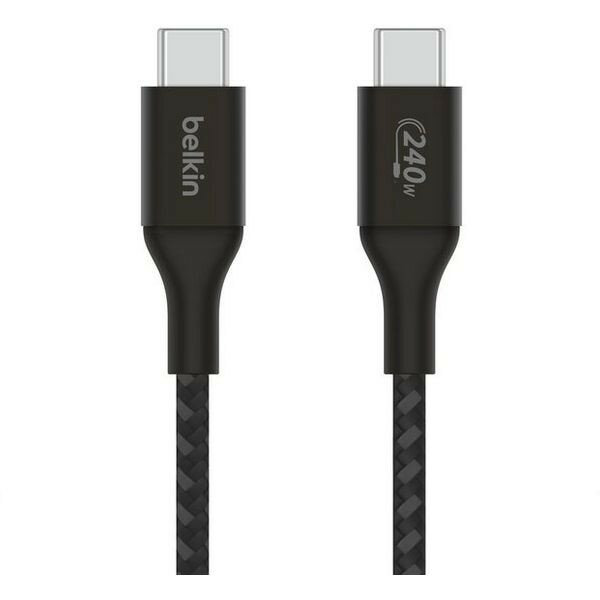Кабель Belkin BoostCharge USB-C - USB-C 2м 240W (CAB015bt2MBK) Black