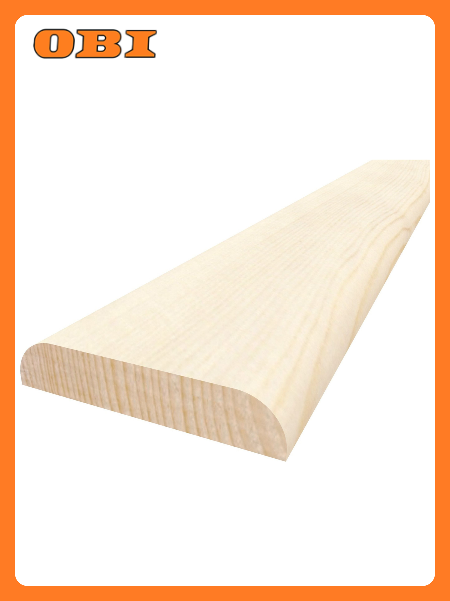 Нащельник, строганный, хвоя, сорт Экстра, плоский, 2400х30х6 мм