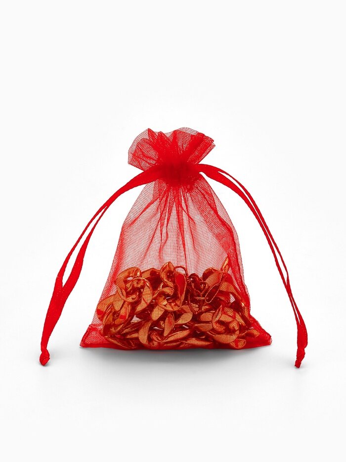 Набор подарочных мешочков 100шт. , 7*9, цвет красный (1716471) 10952739