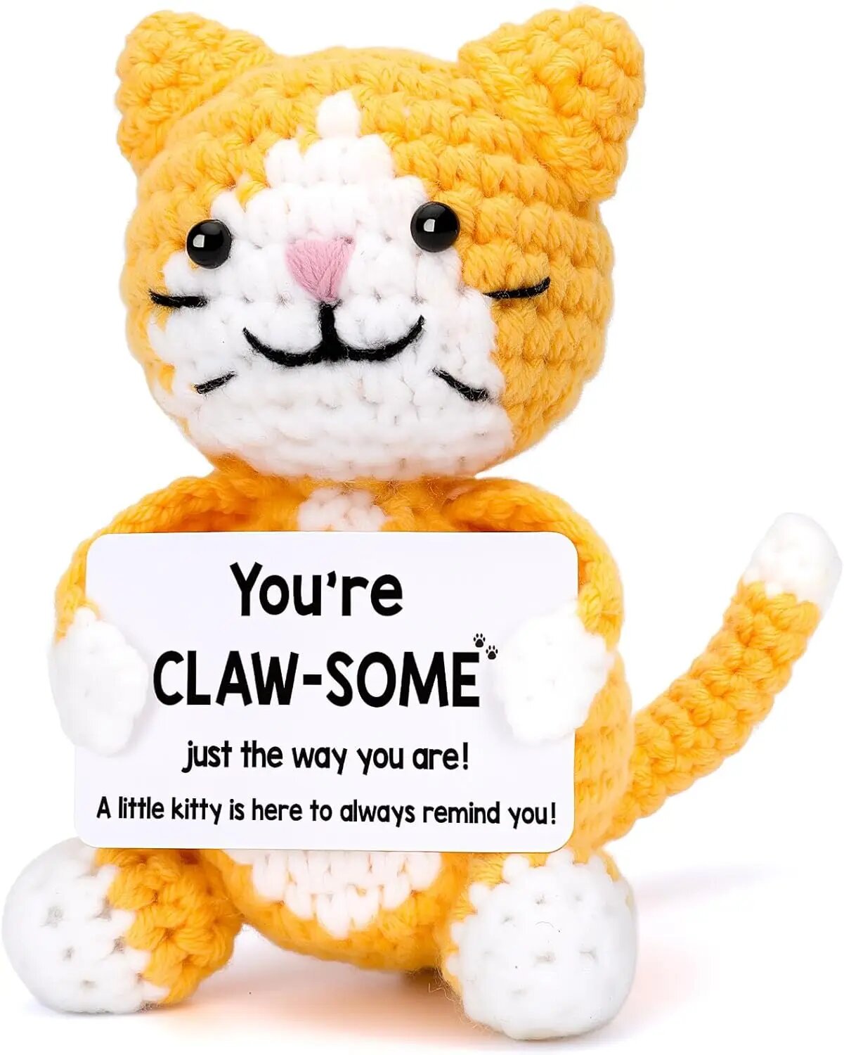 Вязаная кошка-талисман 12