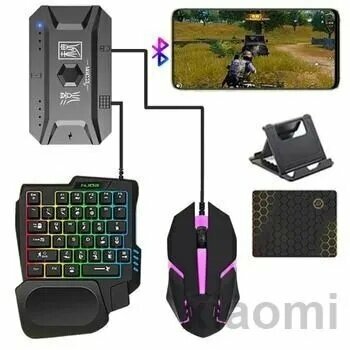 Комплект игровая мышь + клавиатура , черный