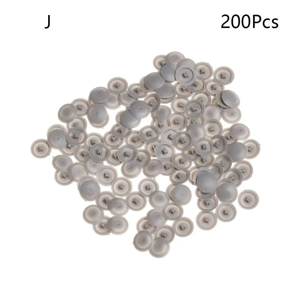 200 шт./пакет, саморезы для мебели, внешние крестообразные винты, декоративные гайки, защитные колпачки, фурнитура