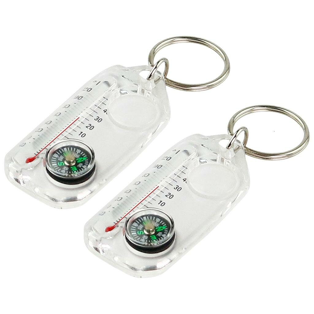 Компас-брелок с термометром, K102