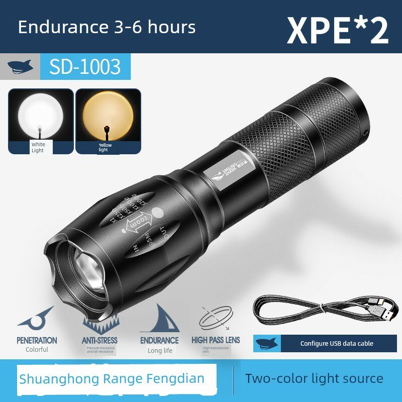 Улыбающаяся акула, фиолетовый свет, идентификация, фонарик для обнаружения банкнот, нефритовый специальный