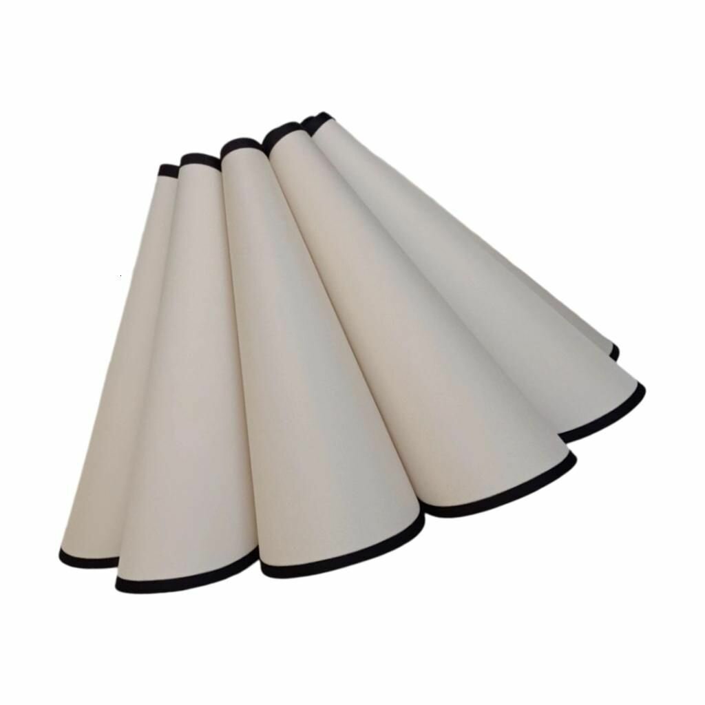 Абажур для настольной лампы в форме цветка, 90 315 200 - Черная кайма