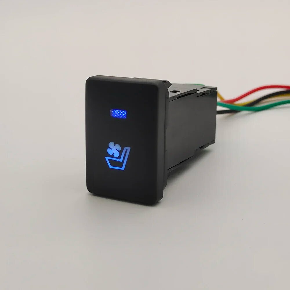 Кнопка сиденья/вентилятора с синим LED, Color: seat fan