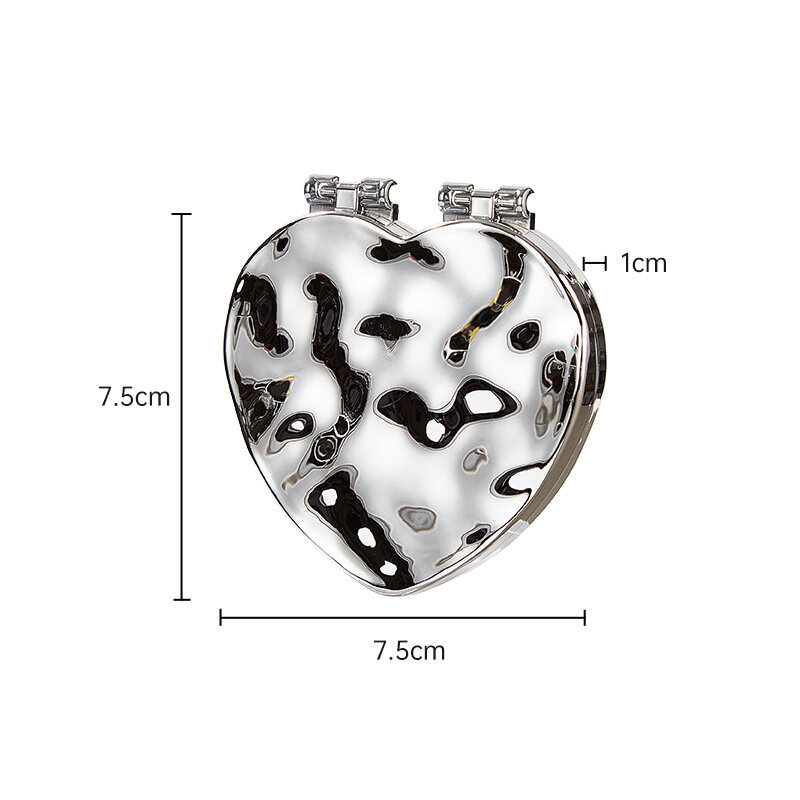 Двусторонний маленький зеркало женский портативный мужчина портативный ремень складной ручной рабочий стол может стоять