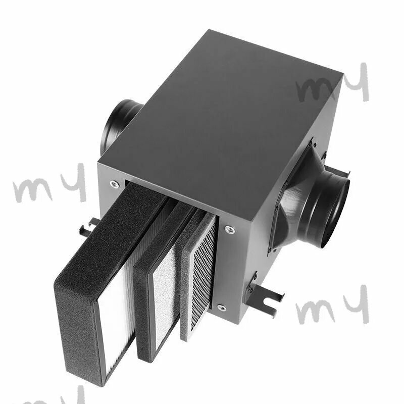 KCvents 3-Слойный Фильтр для очистки Свежего Воздуха с Hepa И Угольным Фильтром Для Системы Вентиляции