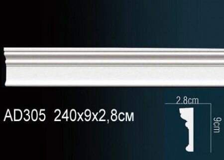Молдинг для Ремонта Perfect AD305F Гибкий Д240xШ2.8xВ9 см /Перфект.