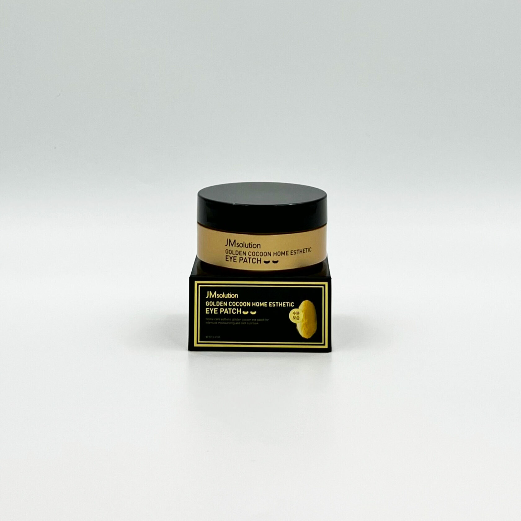 Гидрогелевые патчи с шёлком и золотом JMsolution Golden Cocoon Home Esthetic Eye Patch