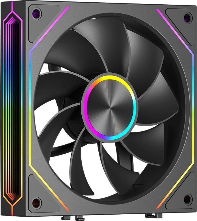 Вентилятор для корпуса PcCooler F3 X120R BK Reverse ARGB 120х120x черный 4-pin 28.4дБ (F3X12R-BKAC-G