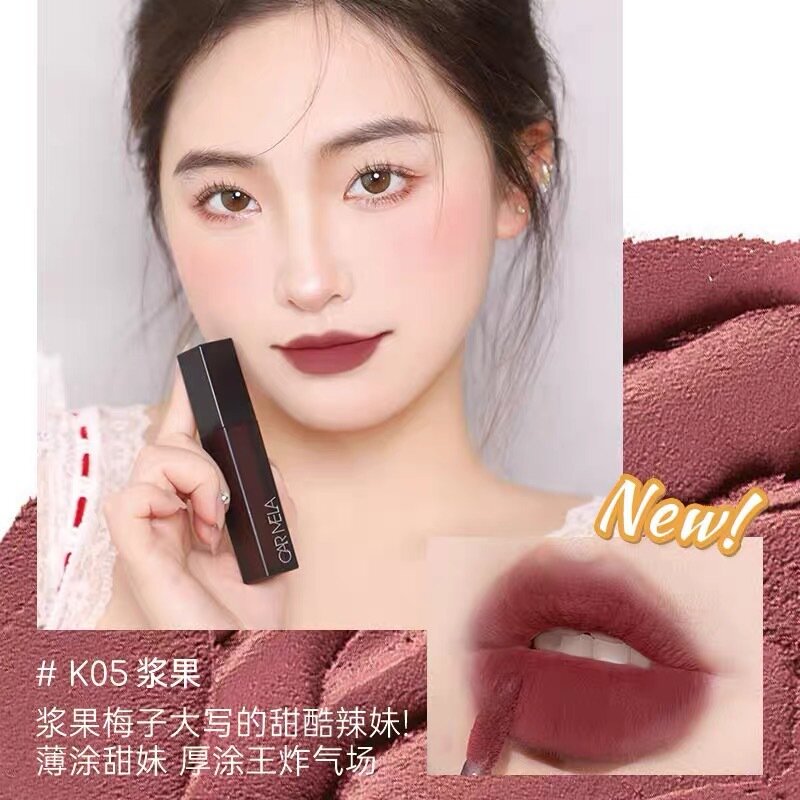 Губная помада Carmela, матовая, губная грязь, блеск для губ, долговечный цвет, натуральный, рекомендуется для начинающих, аутентичный опт