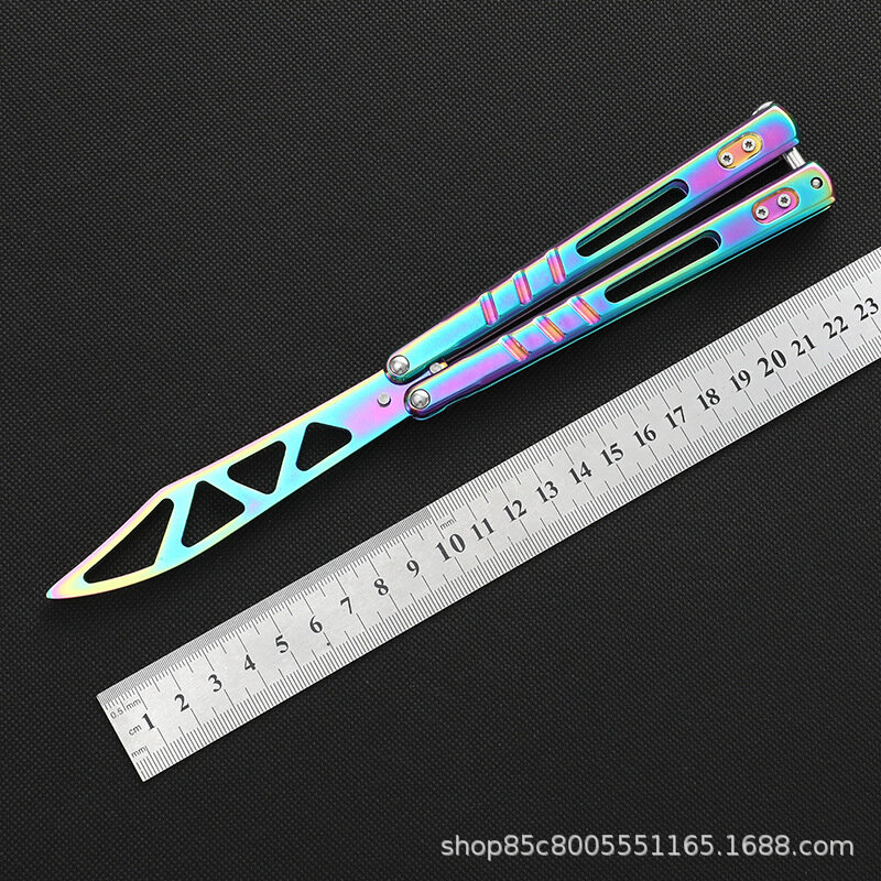 Горячая продажа SG Yuppie Workshop, бабочка-нож, тренировочный нож, складной нож, метательный нож, эффективная система вала, цвет AB Rioter, титан