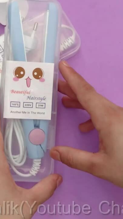 Мини-выпрямитель для волос, дорожный мини-утюжок для волос, портативный мини-выпрямитель для волос