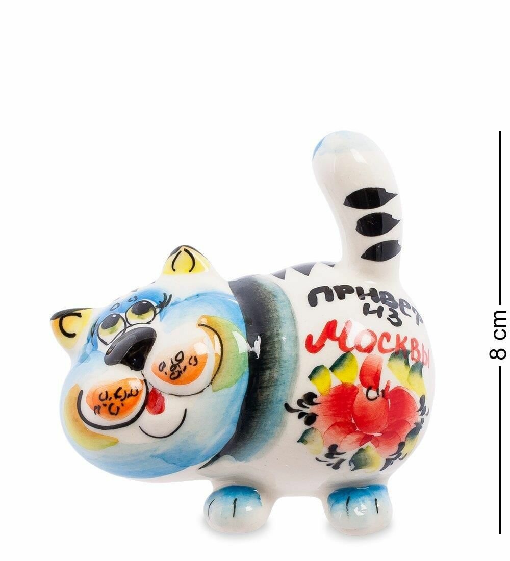 Фигурка Кот Барсик цв. (Гжельский фарфор) A2079760 Народные промыслы, Фарфор