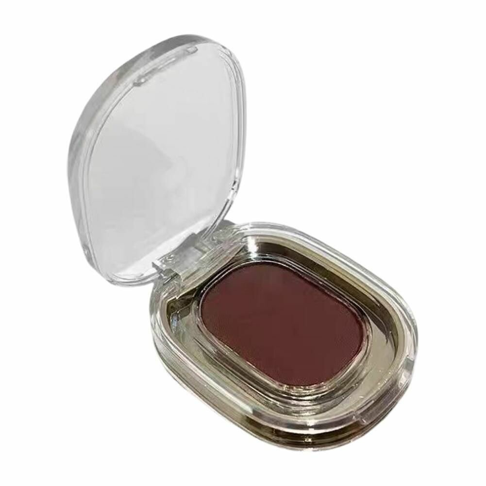Однотонная матовая палетка теней коричнево-красного оттенка, подводка для глаз/хайлайтер под глаза