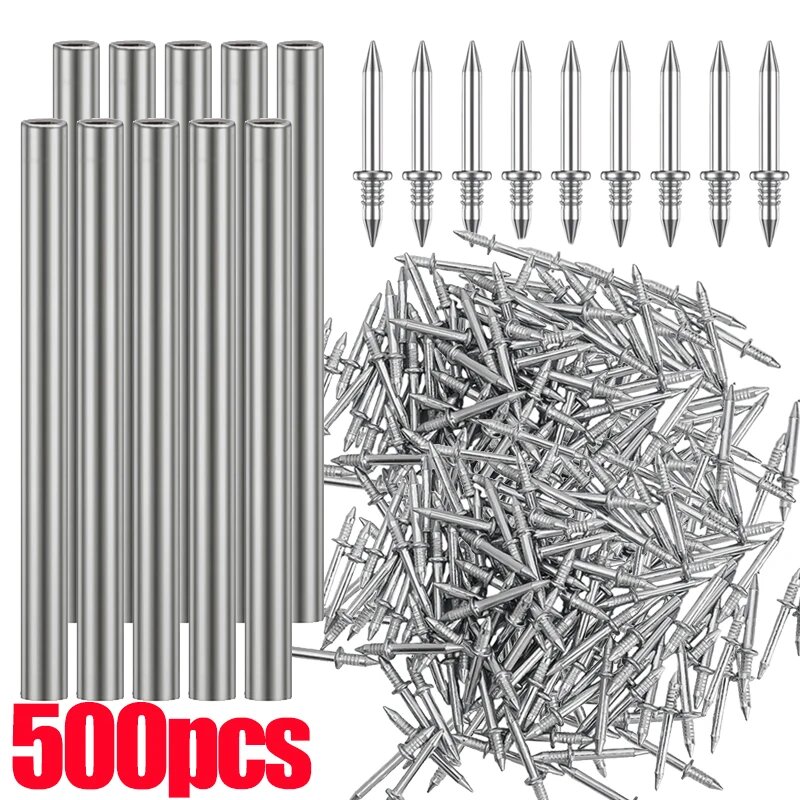 Двухсторонние гвозди для плинтуса из оцинкованного железа 500PCS