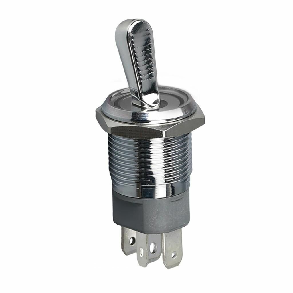 Прочные металлические тумблеры с двумя положениями и светодиодной индикацией, От 12 до 24 В